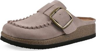 White Mountain Femme Bayberry Mule, Lt Lavender Suede, 43 EU