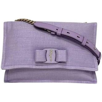Ferragamo Sac bandouli&egrave;re Pre-owned - Femme - Pre-owned - Violet - Taille: ONE Size