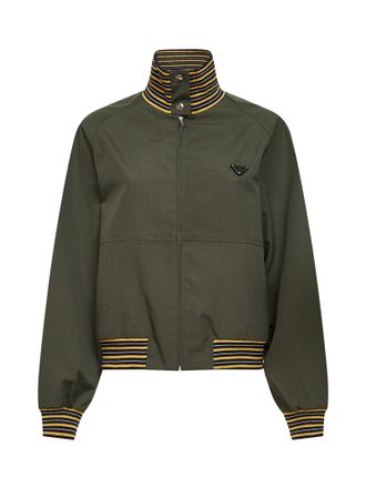 Prada Military Twill Bomber Jacket - Green