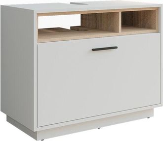 Vicco Meuble sous vasque Beatrice, Blanc/Sonoma, 80x84.5cm avec tiroir