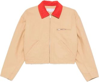 A.P.C. A.p.c., Femme, Vestes, Beige, Taille: 40 FR Veste Courte en Laine Beige