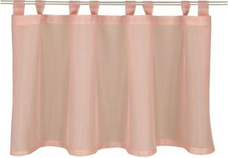 Gardinia Sehlbach Bistrogardine Voile Uni, rosa, 135 x 50 cm