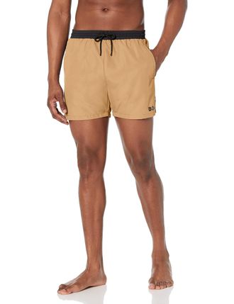 BOSS Herren Mittlere Länge, Solide Badehose, Kultiges Kamel, XXL