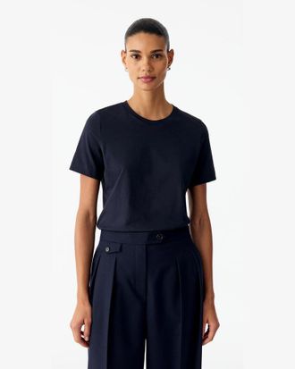 Arket Signature-T-Shirt -Blau