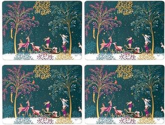 Sara Miller Woodland Tales Platzdeckchen-Set, 4 Stück