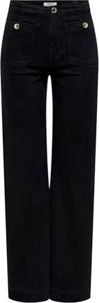 Only Onlmadeline Hw Wid Pocket DNM Gua554Noos, Jean Noir, XL / 34L