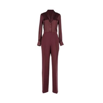Twinset Eleganter Einteiler - - Jumpsuits & Playsuits - Damen - Lila - L
