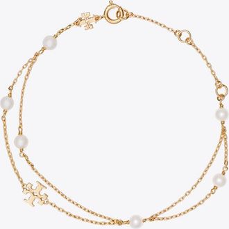 Tory Burch Mehrreihiges Moondance Perlenarmband