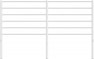 Generic Kopfteil aus Metall, Horizontale Stange mit Beindesign, Einfache Montage f&uuml;r Twin-, Full-, Queen- und King-Size-Betten (120 cm)