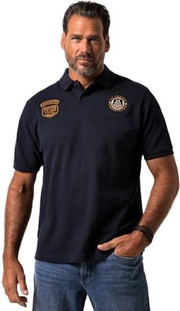 JP1880 WHITELISTED Jp1880 Poloshirt, Halbarm, Piqué, Badges, BIS 8 XL Chemise, Bleu Marine, 3XL Hommes