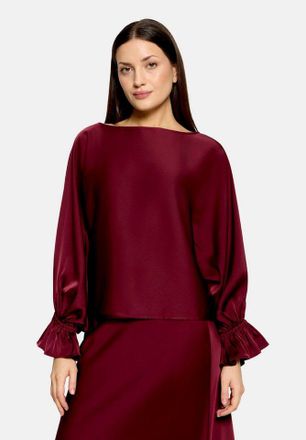 Vera Mont Satinbluse Damen mit Fledermaus&auml;rmeln