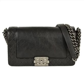Chanel Pre-owned Cuir sacs-chanel - Femme - Pre-owned - Noir - Taille: ONE Size