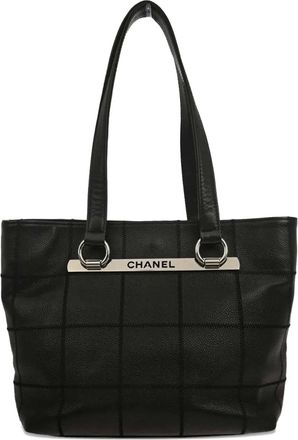 Chanel 2005-2006 Chocolate Bar Tote Bag - Schwarz