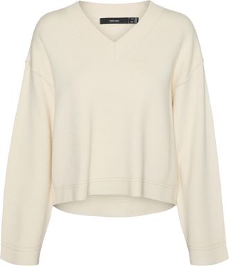 Vero Moda VMGOLD Piping LS V-Neck Pull. GA LCS