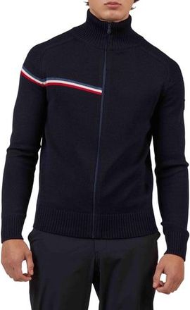 Rossignol Sweat zipp&eacute; &agrave; col montant en laine m&eacute;rinos