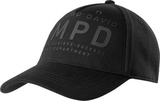 Camp David Herren Base Cap aus Interlock mit Logo Design Black, None