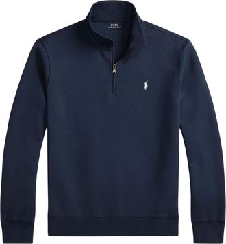 Polo Ralph Lauren Homme, Sweatshirts et sweats &agrave; capuche, Bleu, Taille: XL SweaT-shirt &agrave; demi-zip