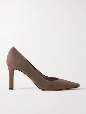 The Row Carla Pumps Aus Veloursleder - Braun