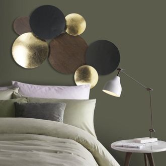 Art for the Home Art For The Home - Objet d&eacute;coratif ornement 90 x 60cm Noir, dor&eacute;, marron