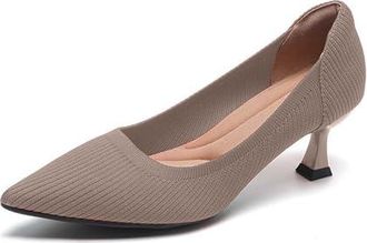 Generic Escarpins Femmes Pieds Larges Talon Femme Petit Confortable et Classique bout rond Slingback Cuir Souple pour Dame Mariage Bureau