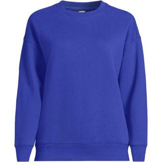 Lands End Sweatshirt SERIOUS SWEATS, Damen, Gr&ouml;&szlig;e:36-38 regular, Blau, Elasthan/Baumwoll-Mischung/Polyester-Mischung, by Lands End