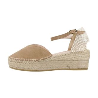 Macarena Femme, Chaussures, Brun, Taille: 37 EU Java22 Platform Wedge Espadrilles
