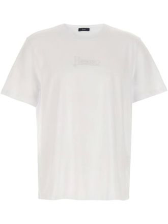 Herno t-shirt &agrave; logo brod&eacute; - Blanc