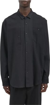 Andrea Ya'aqov Hemd Relaxed aus Wolle - - Shirts - Herren - Schwarzk - L