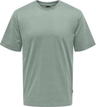 Only & Sons ONSFRED Life RLX SS T-Shirt Noos, Iceberg Green, M