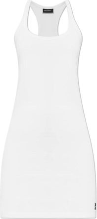 Dsquared2 Femme, Robes, Blanc, Taille: 42 FR Robe sans manches