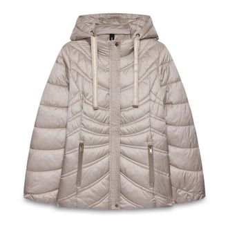 Fiorella Rubino Kurze Steppjacke mit Wellenmuster - - Jackets - Damen - Grau - 5XL