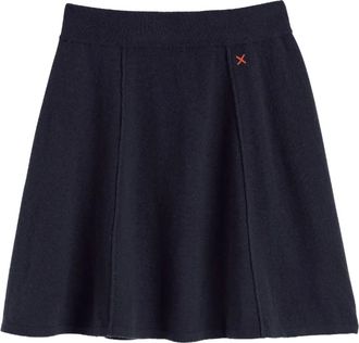 Chinti and Parker jupe mi-longue en cachemire mélangé - Bleu