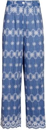 Louise Misha Pantalon brod&eacute; en coton