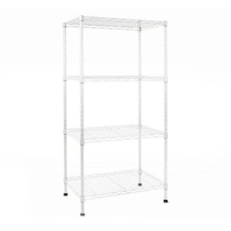 Floordirekt &Eacute;tag&egrave;re en m&eacute;tal Rocky 4/5 &Eacute;tag&egrave;res Blanc 90 x 60 x 200 cm Charge Max : 250 kg