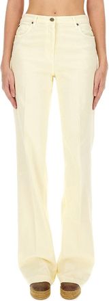 Etro Cotton Blend Trousers - Ivory
