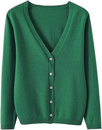 Generic Gilets dhiver pour femmes UK | Manteaux pour dames taille 18, manteau en laine, cardigan thermique en cachemire, boutons, tricot torsad&eacute;, col en V, ca
