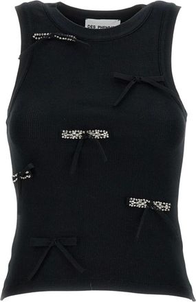 Des_Phemmes DES Phemmes, Femme, Tops, Noir, Taille: 40 FR Canotta girocollo classica