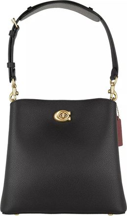 Coach Beuteltaschen - Polished Pebble Leather Willow Bucket Bag 21 - Gr. unisize - in Schwarz - für Damen