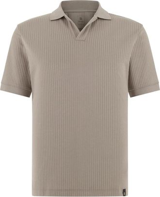Boggi Milano Homme, Tops, Gris, Taille: 2XL Polo en Piqu&eacute; de Coton Pima Jacquard