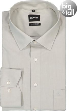 Olymp Herren Hemd grau Baumwolle