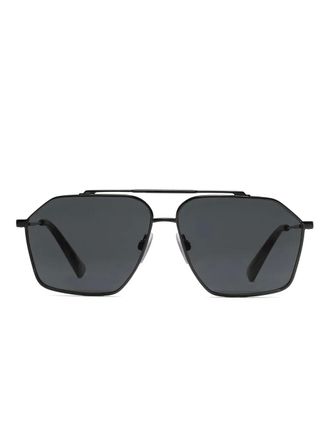 Dolce & Gabbana Eyewear Stefano Pilotenbrille - Schwarz
