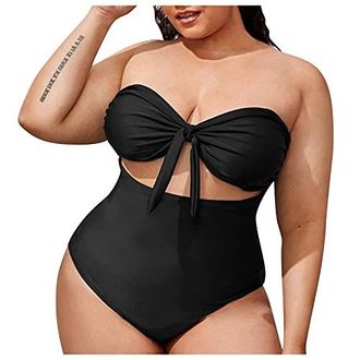 Generic Maillot De Bain Sport Femme- Ensemble De Maillots De Bain Une Pi&egrave;Ce Tankini Sexy &agrave; NoeUd pour Femme Grande Taille Casual