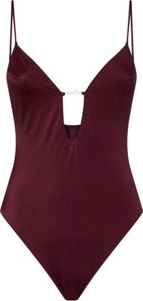 MC2 Saint Barth Femme, Maillots de bain, Rouge, Taille: 42 FR Maillot de bain une pi&egrave;ce d&eacute;collet&eacute; plongeant goutte deau