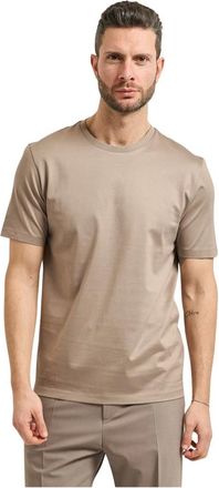 HUGO BOSS Homme, Tops, Brun, Taille: 2XL T-shirt slim-fit en coton merceris&eacute;
