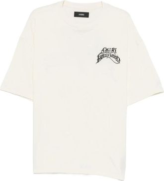 Amiri Hollywood Lightweight Jersey Skate Tee - Homme - Tops - Beige - Taille: L
