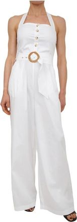 Fracomina Femme, Combinaisons et Ensembles, Blanc, Taille: 40 FR Combinaison Longue