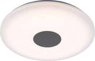 Globo Lighting 24 Watt LED Decken Leuchte Lampe Beleuchtung rund Acryl satiniert Chrom Globo 41331 AUGUSTUS