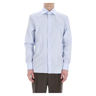 Ermenegildo Zegna Klares Blaues Baumwollhemd - - Shirts - Herren - Blau - M
