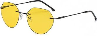 Generic Lunettes de soleil polarisées tendance sans cadre pour hommes et femmes 2025 pour la conduite en plein air vacances pare-soleil (couleur : G, taille :