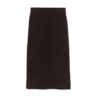Victoria Beckham Brauner Wollrock Eleganter Stil - - Skirts - Damen - Braun - XS